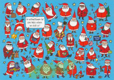 Where is Santa’s lost hat?/ Merry Christmas – TAURUS art cards – Loja ...